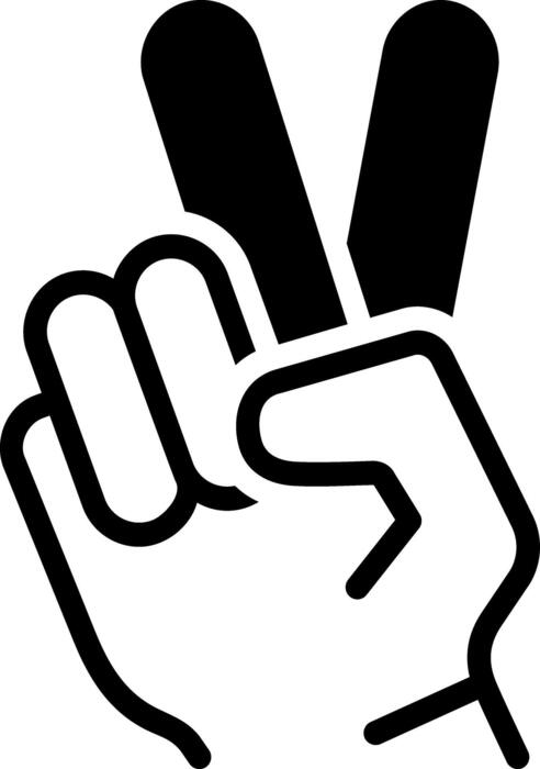 Victory Fingers Vector Art, Icons, and Graphics for Free Download