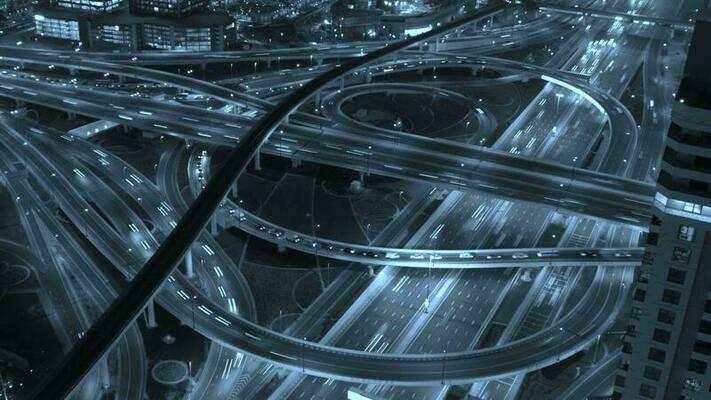 Animated Highway Stock Video Footage for Free Download