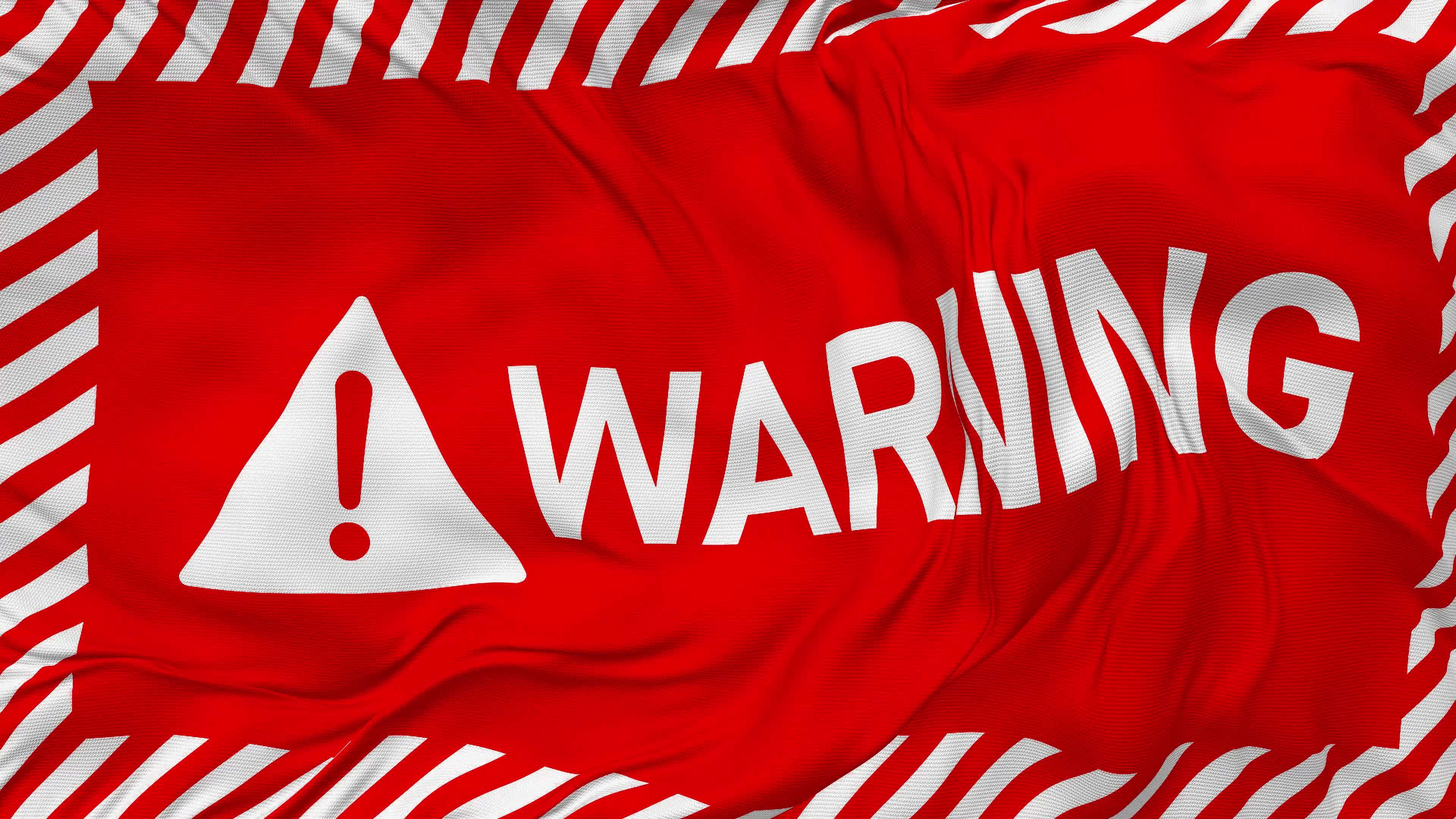 Caution Warning Sign Seamless Looping Background, Looped Plain and Bump ...