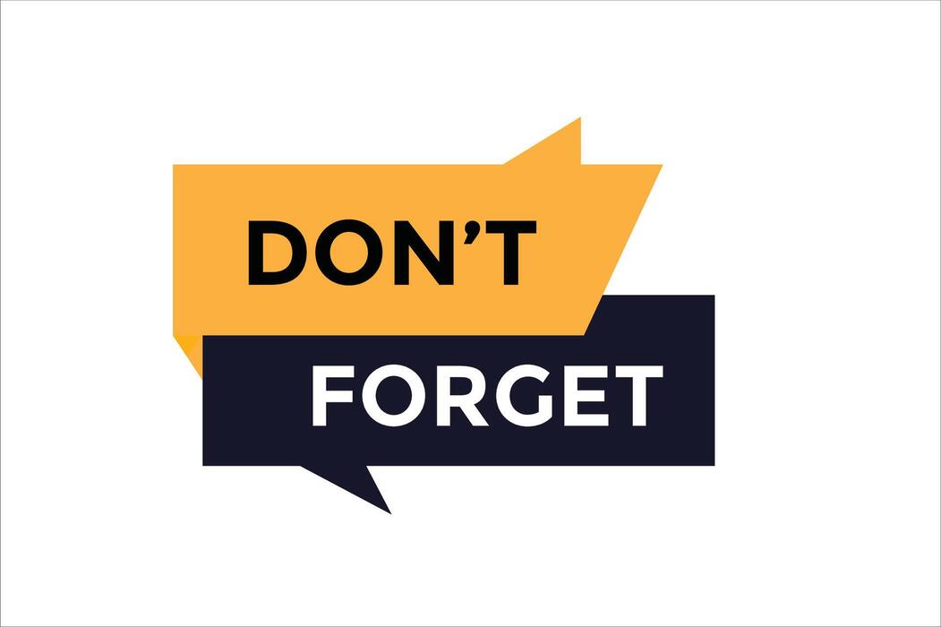 Dont Forget Vector Art, Icons, and Graphics for Free Download