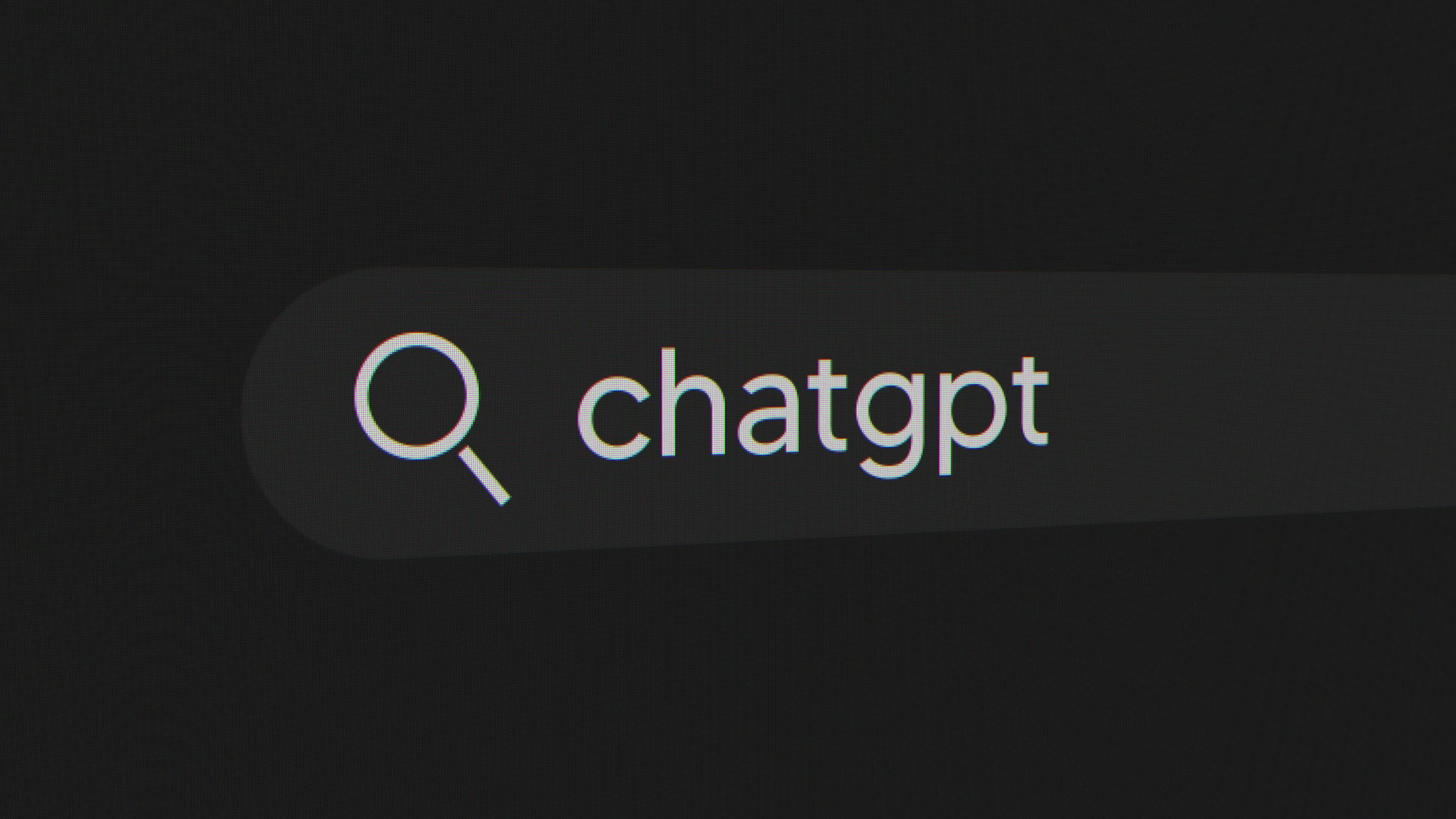 ChatGPT in a search bar 26567415 Stock Video at Vecteezy