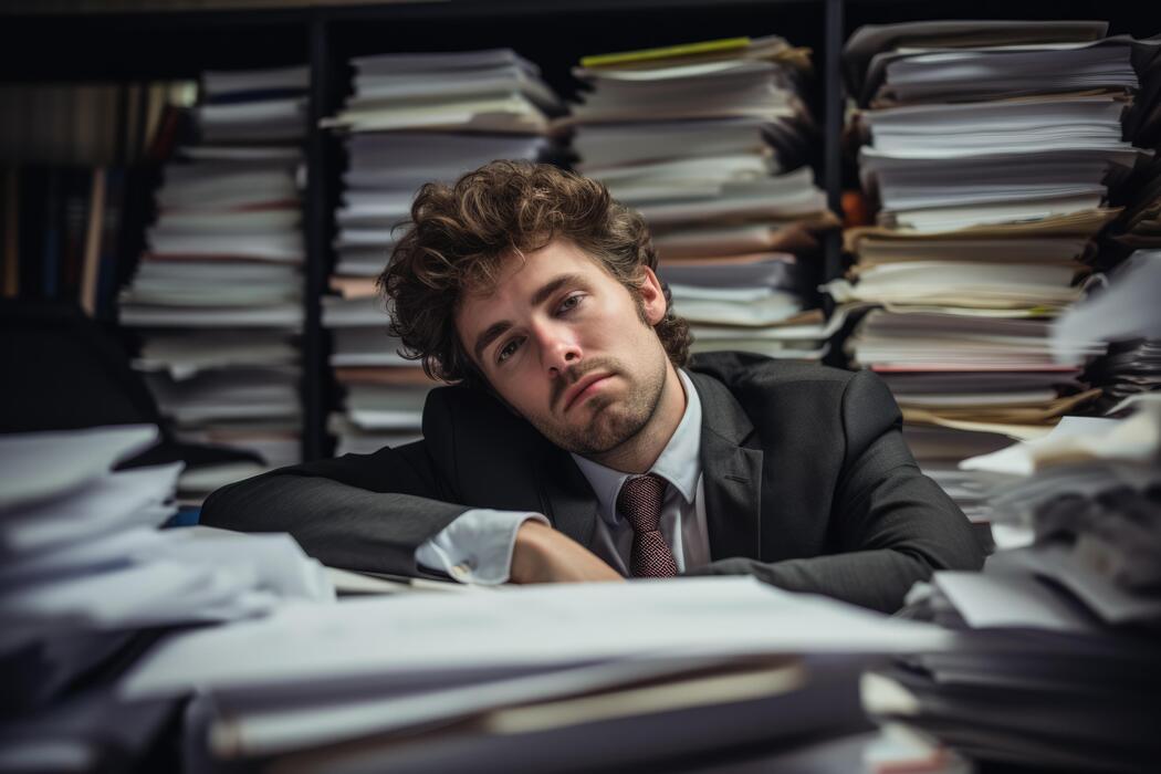Tired Man Work Stock Photos, Images and Backgrounds for Free Download