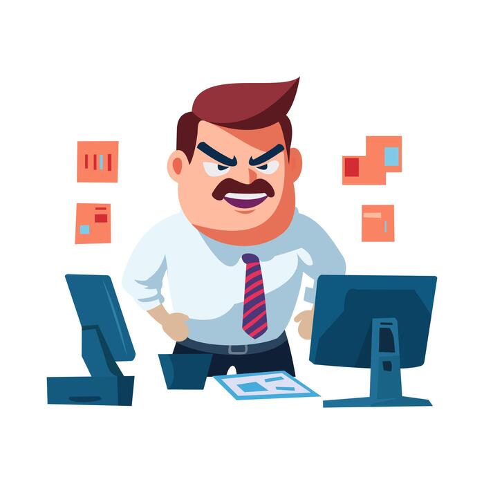 Frustrated Employee Vector Art, Icons, and Graphics for Free Download