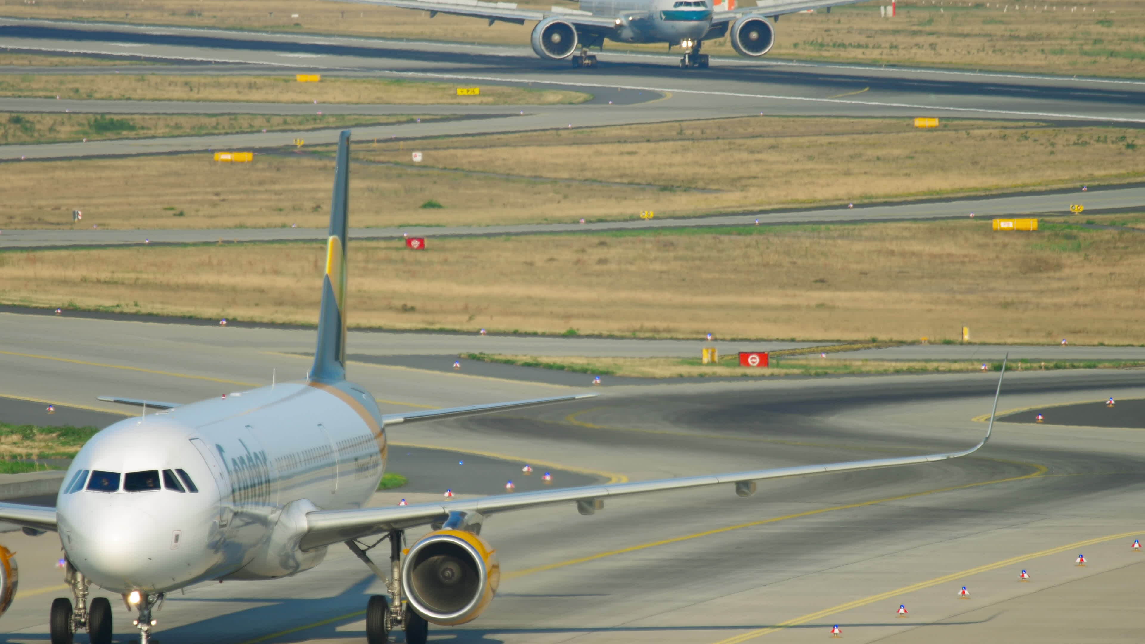 Plane Parking Stock Video Footage for Free Download