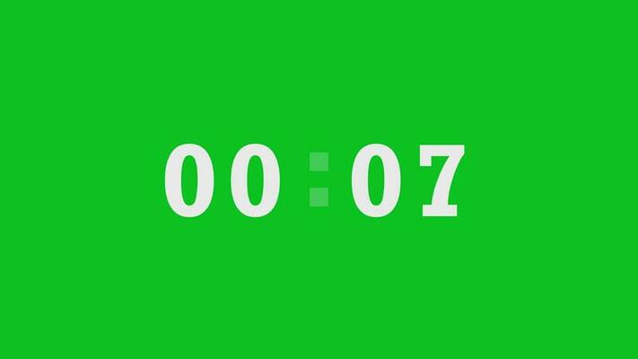 Countdown Timer Green Screen Stock Video Footage for Free Download