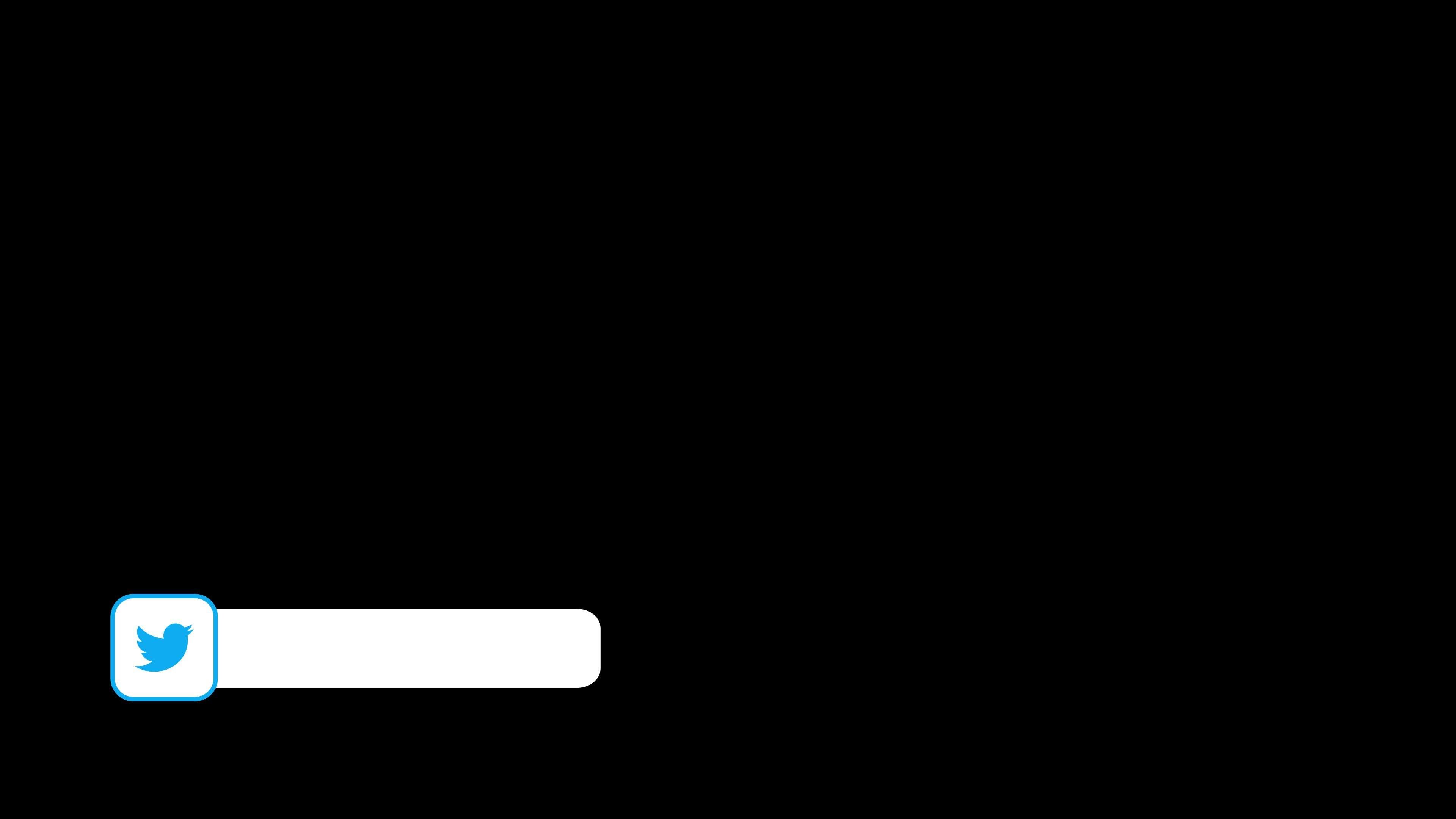 twitter logo animation, Animated twitter icon, social media icon lower third with modern ...