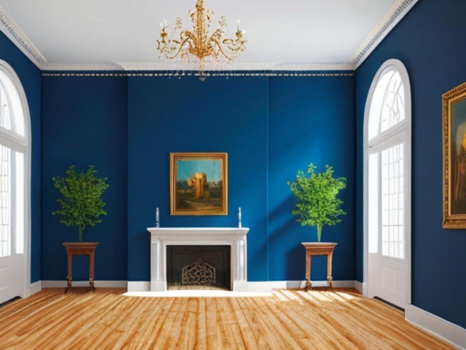 Empty Room Blue Stock Photos, Images and Backgrounds for Free Download