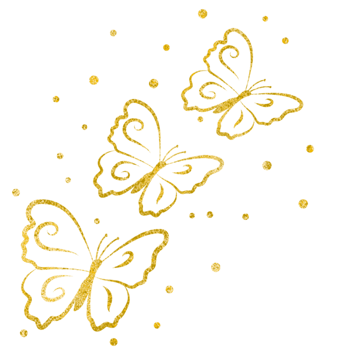 Golden Butterfly PNGs for Free Download