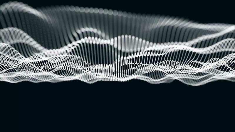 Abstract Dynamic Particle Wave Of Lines Futuristic Glowing Particle Lines Digital Background