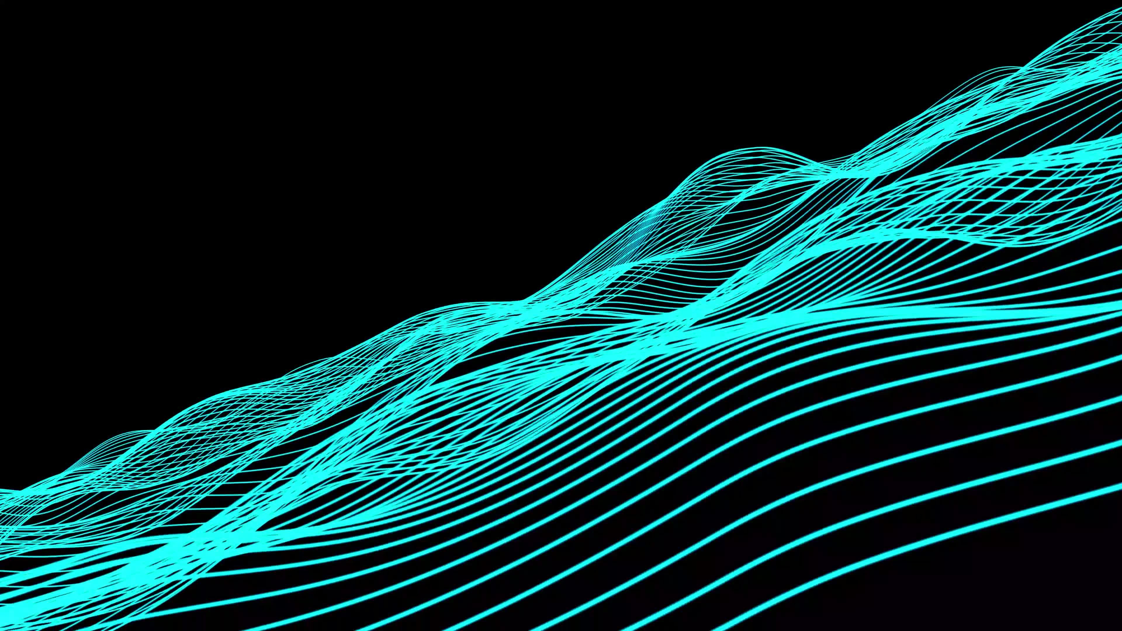 Abstract Dynamic Particle Wave Of Lines Futuristic Glowing Particle Lines Digital Background