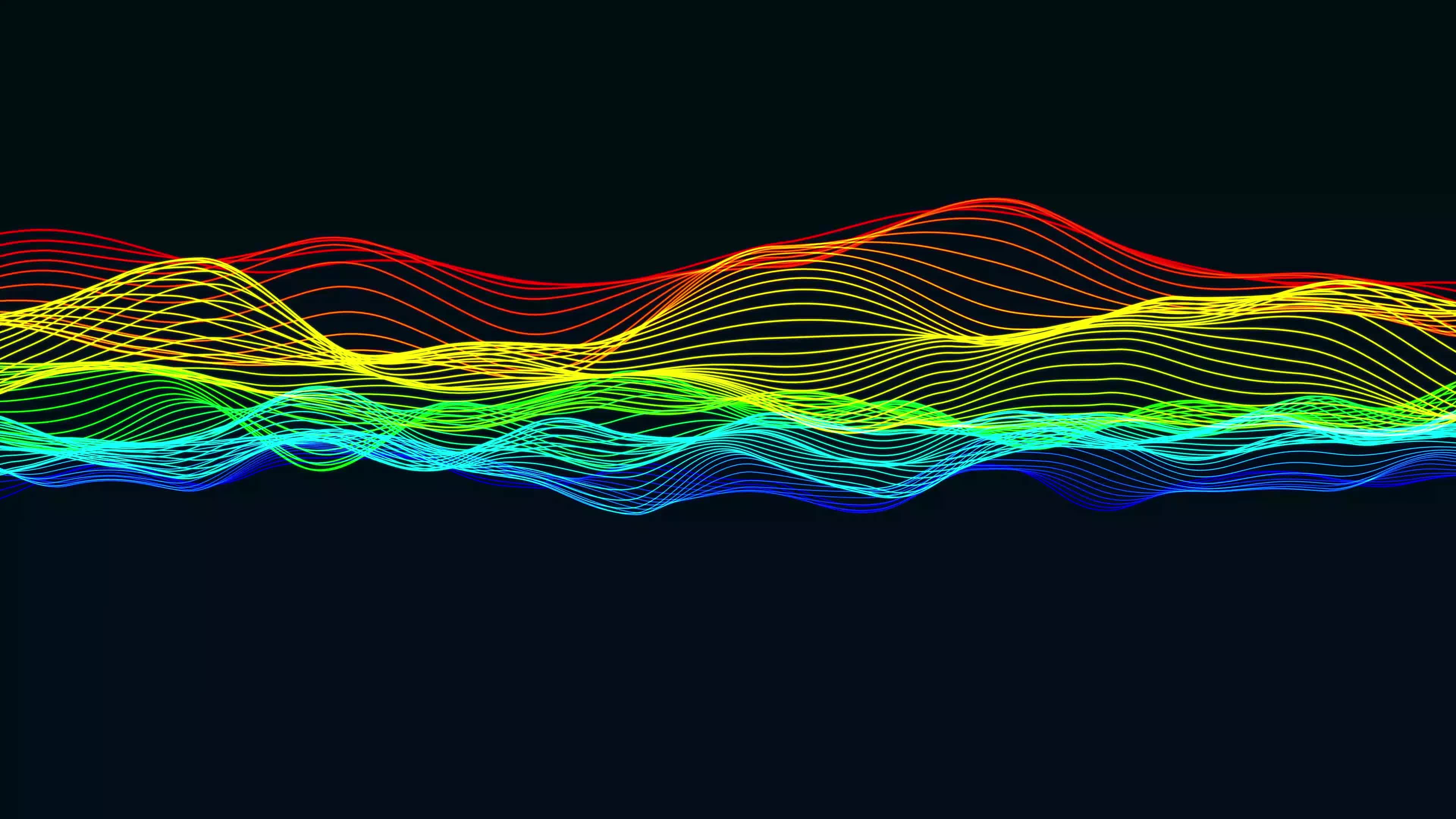 Abstract Dynamic Particle Wave Of Lines Futuristic Glowing Particle Lines Digital Background