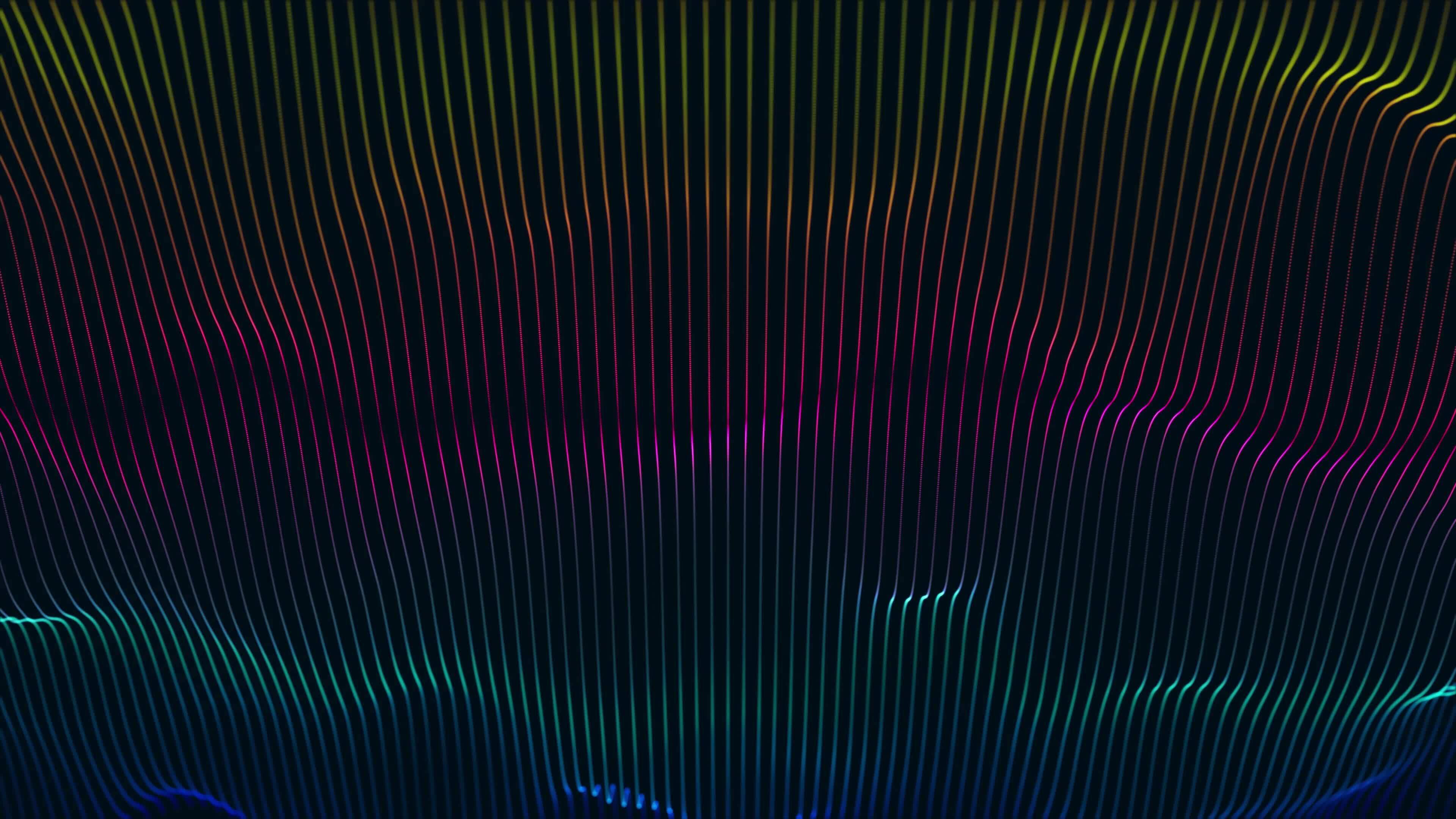 Abstract Dynamic Particle Wave Of Lines Futuristic Glowing Particle Lines Digital Background