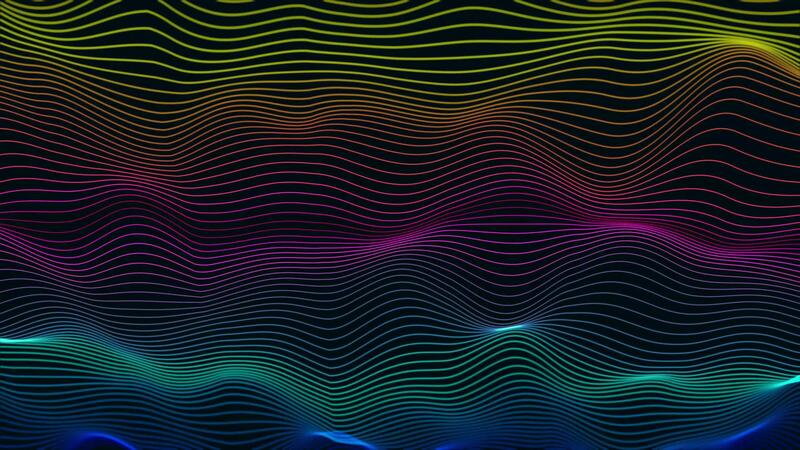 Abstract Dynamic Particle Wave Of Lines Futuristic Glowing Particle Lines Digital Background