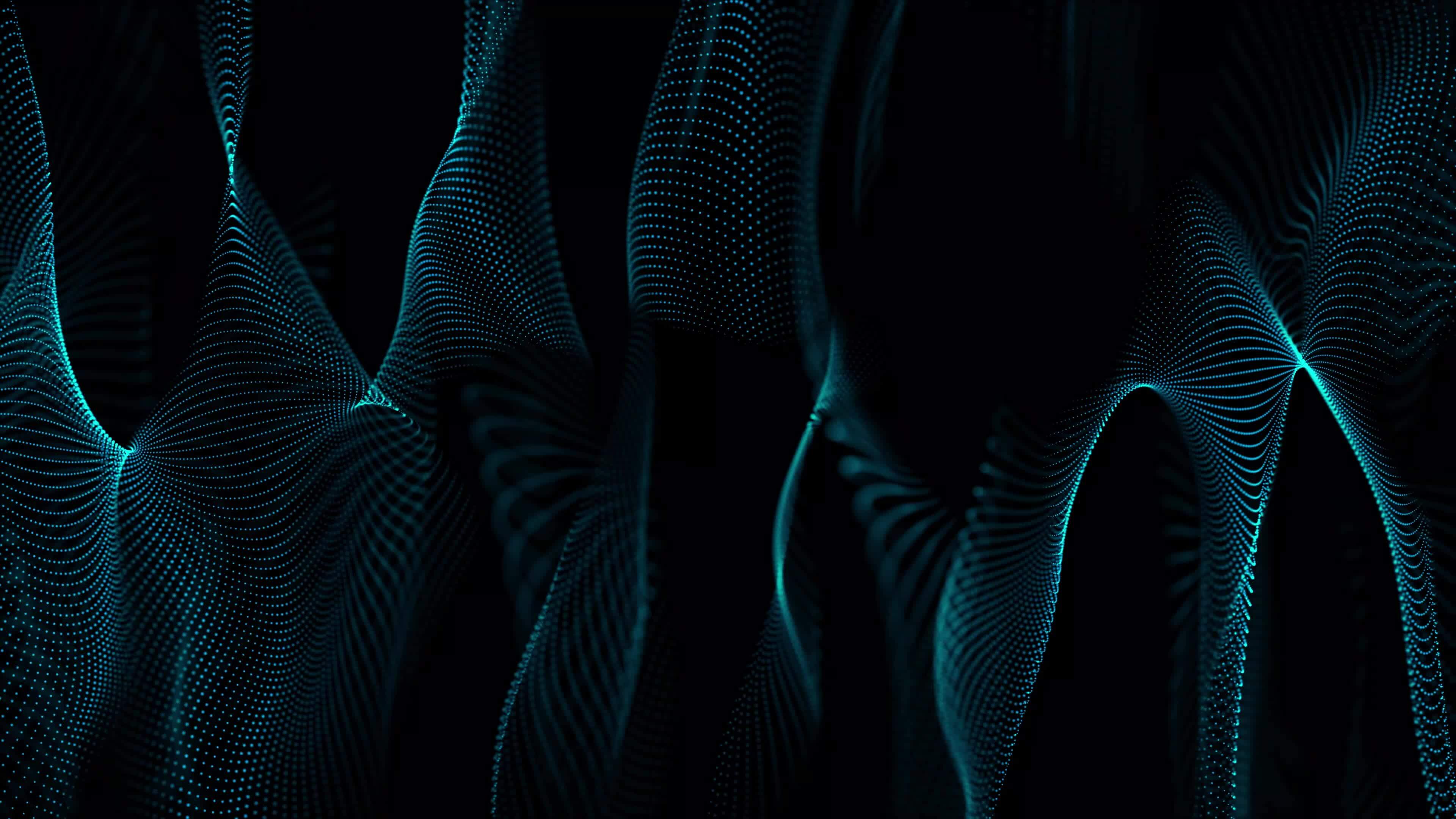 Abstract Dynamic Particle Wave Of Lines Futuristic Glowing Particle Lines Digital Background