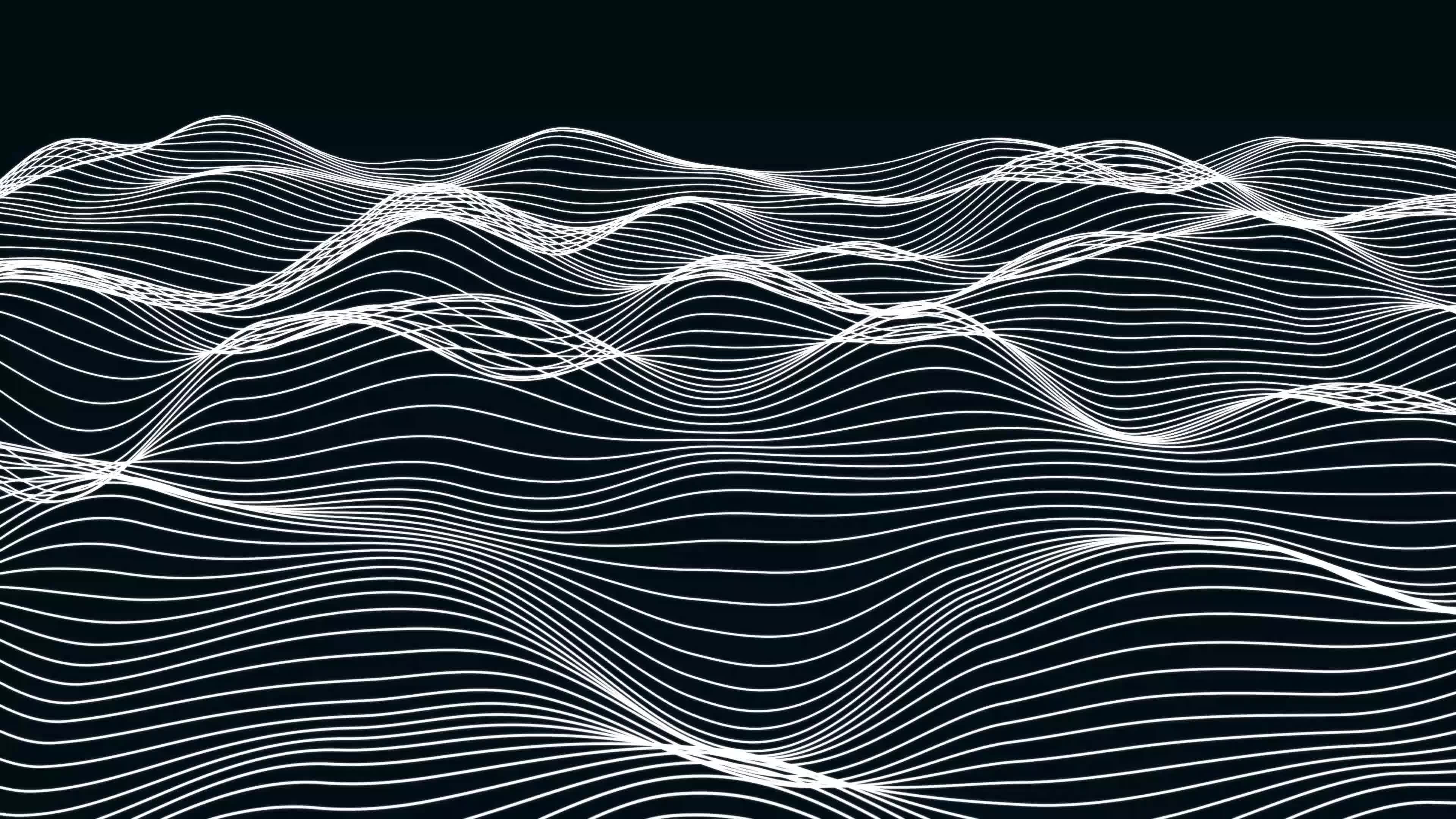 Abstract Dynamic Particle Wave Of Lines Futuristic Glowing Particle Lines Digital Background