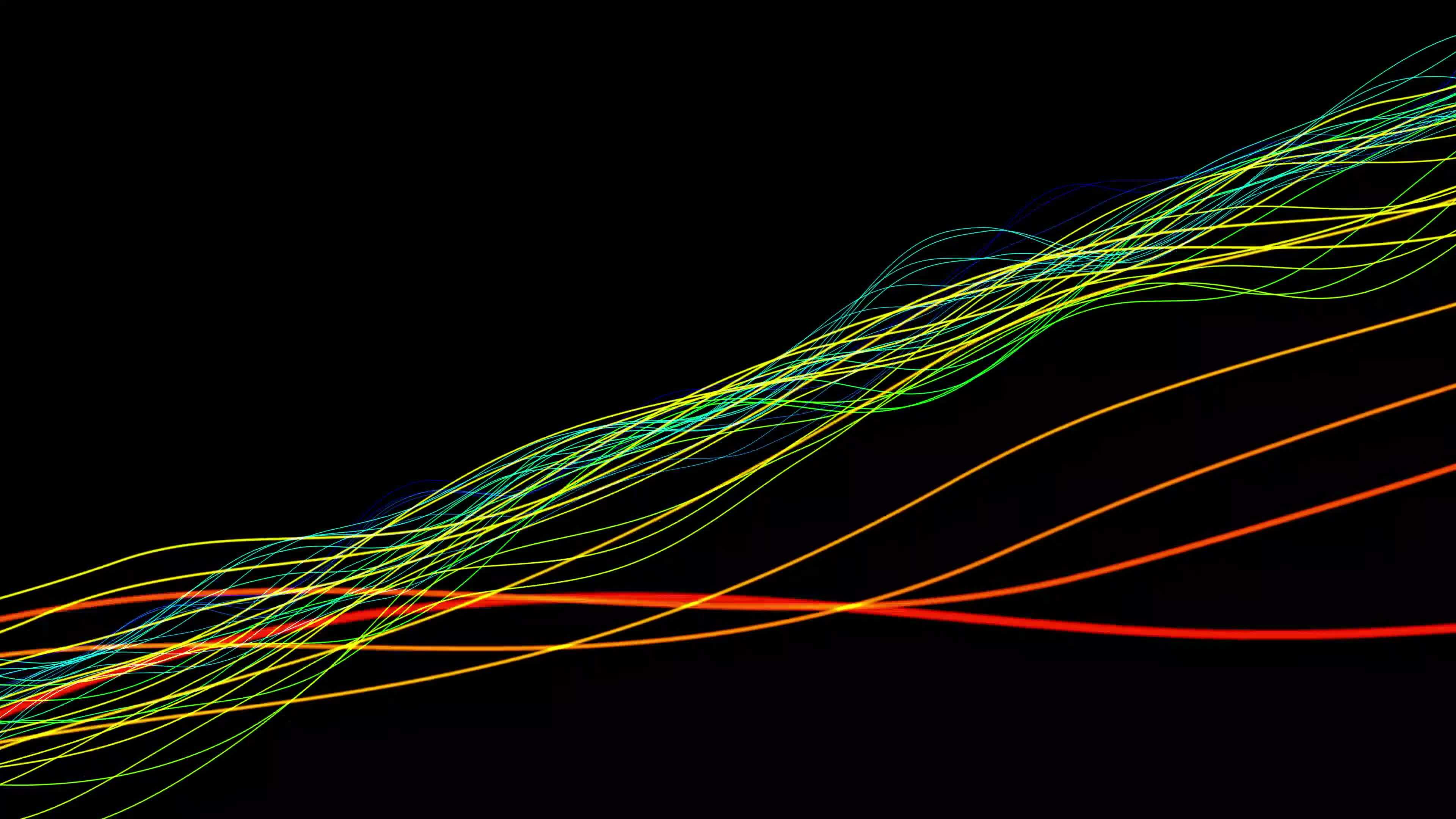 Abstract Dynamic Particle Wave Of Lines Futuristic Glowing Particle Lines Digital Background