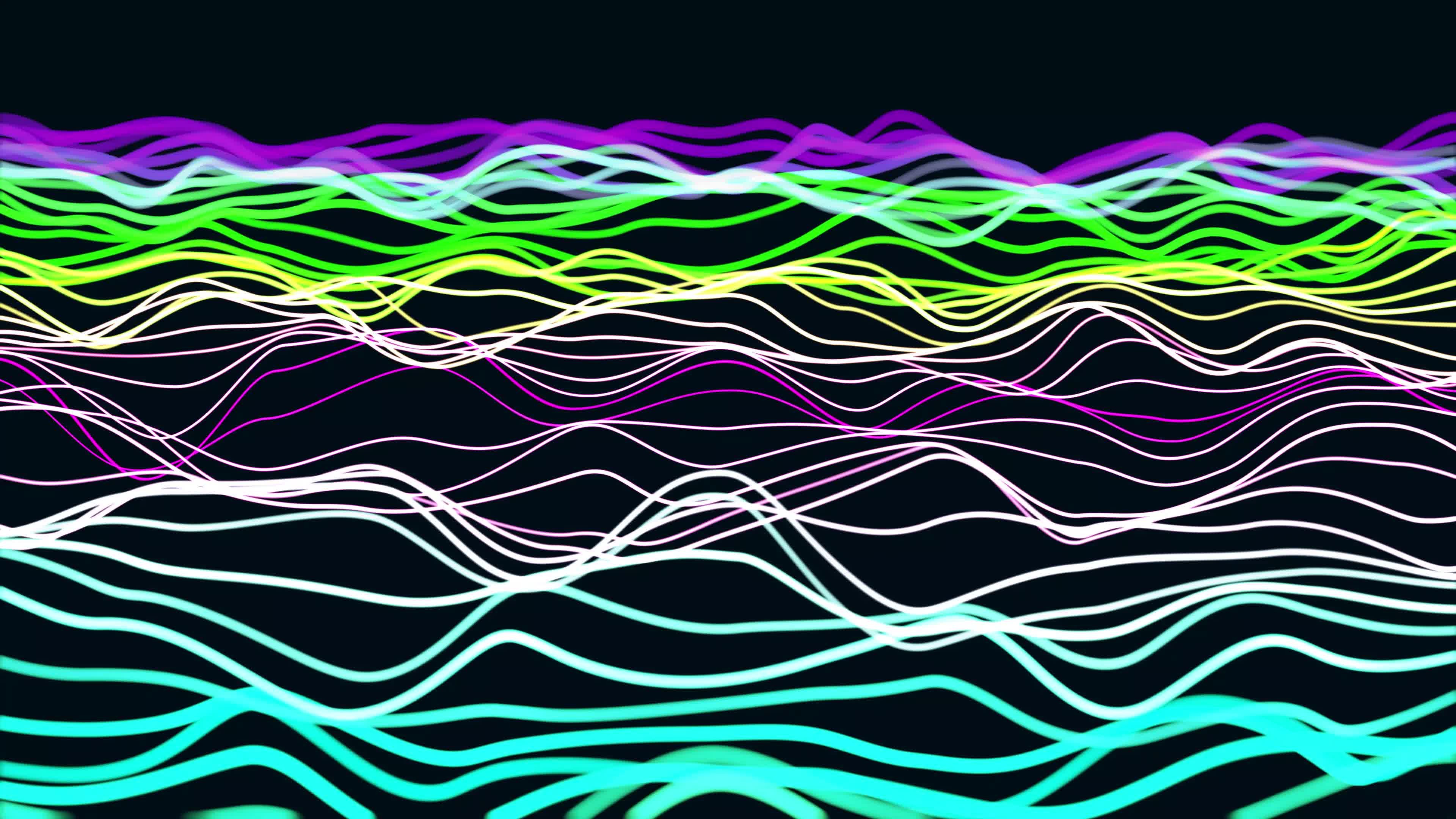 Abstract Dynamic Particle Wave Of Lines Futuristic Glowing Particle Lines Digital Background