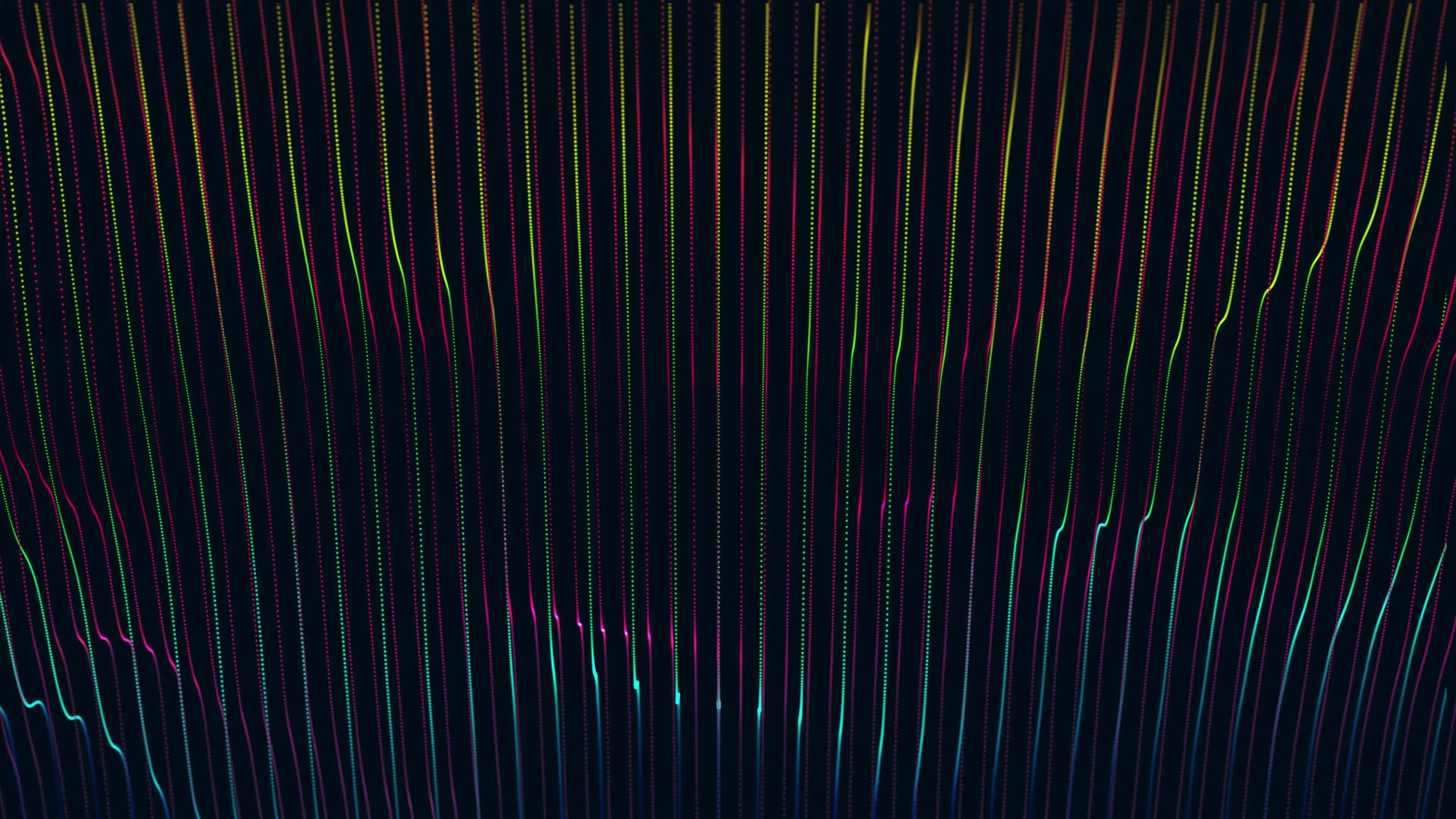 Abstract Dynamic Particle Wave Of Lines Futuristic Glowing Particle Lines Digital Background