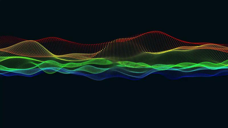 Abstract Dynamic Particle Wave Of Lines Futuristic Glowing Particle Lines Digital Background
