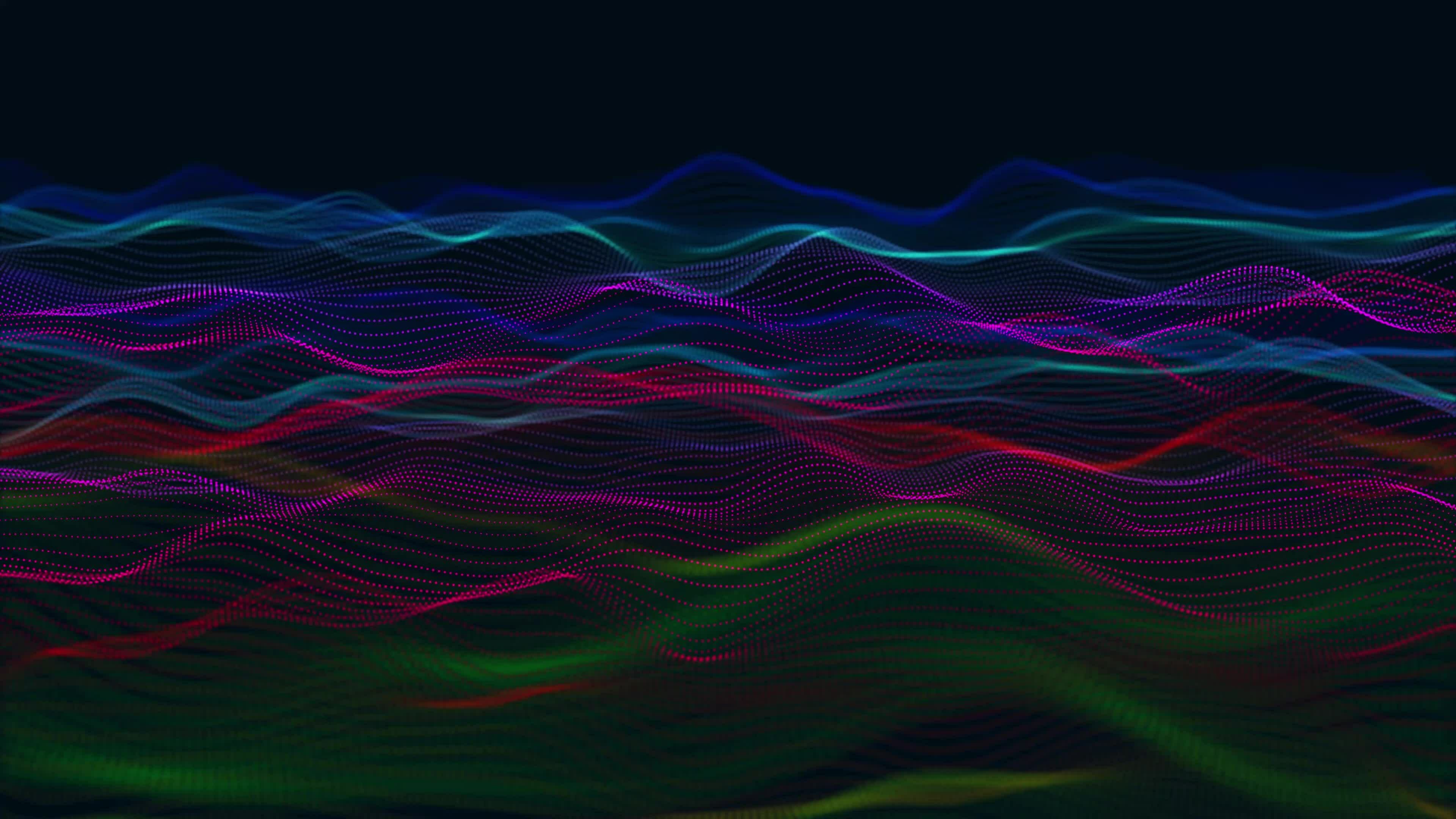 Abstract Dynamic Particle Wave Of Lines Futuristic Glowing Particle Lines Digital Background