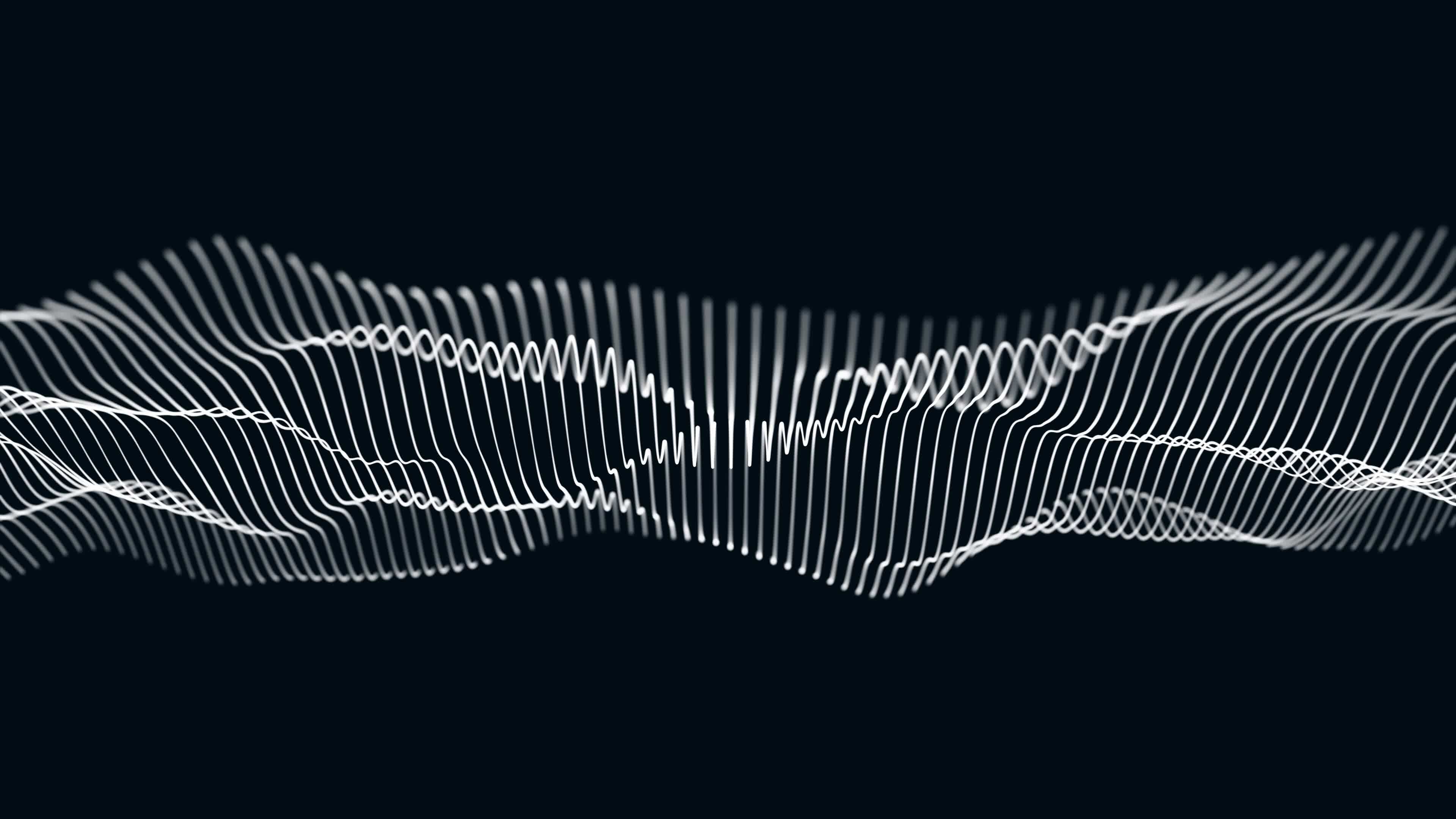 Abstract Dynamic Particle Wave Of Lines Futuristic Glowing Particle Lines Digital Background