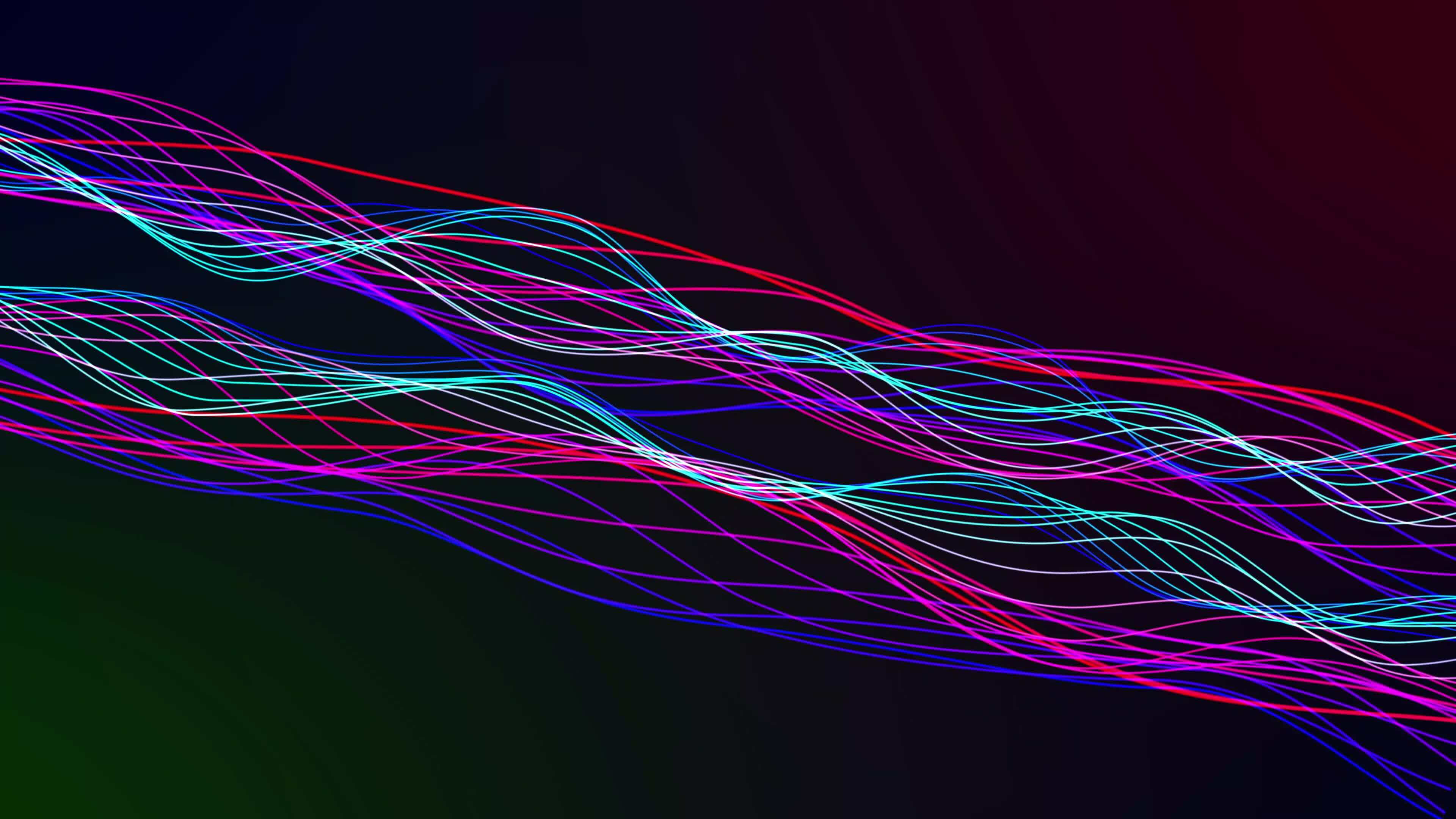 Abstract Dynamic Particle Wave Of Lines Futuristic Glowing Particle Lines Digital Background