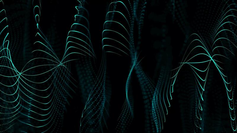 Abstract Dynamic Particle Wave Of Lines Futuristic Glowing Particle Lines Digital Background