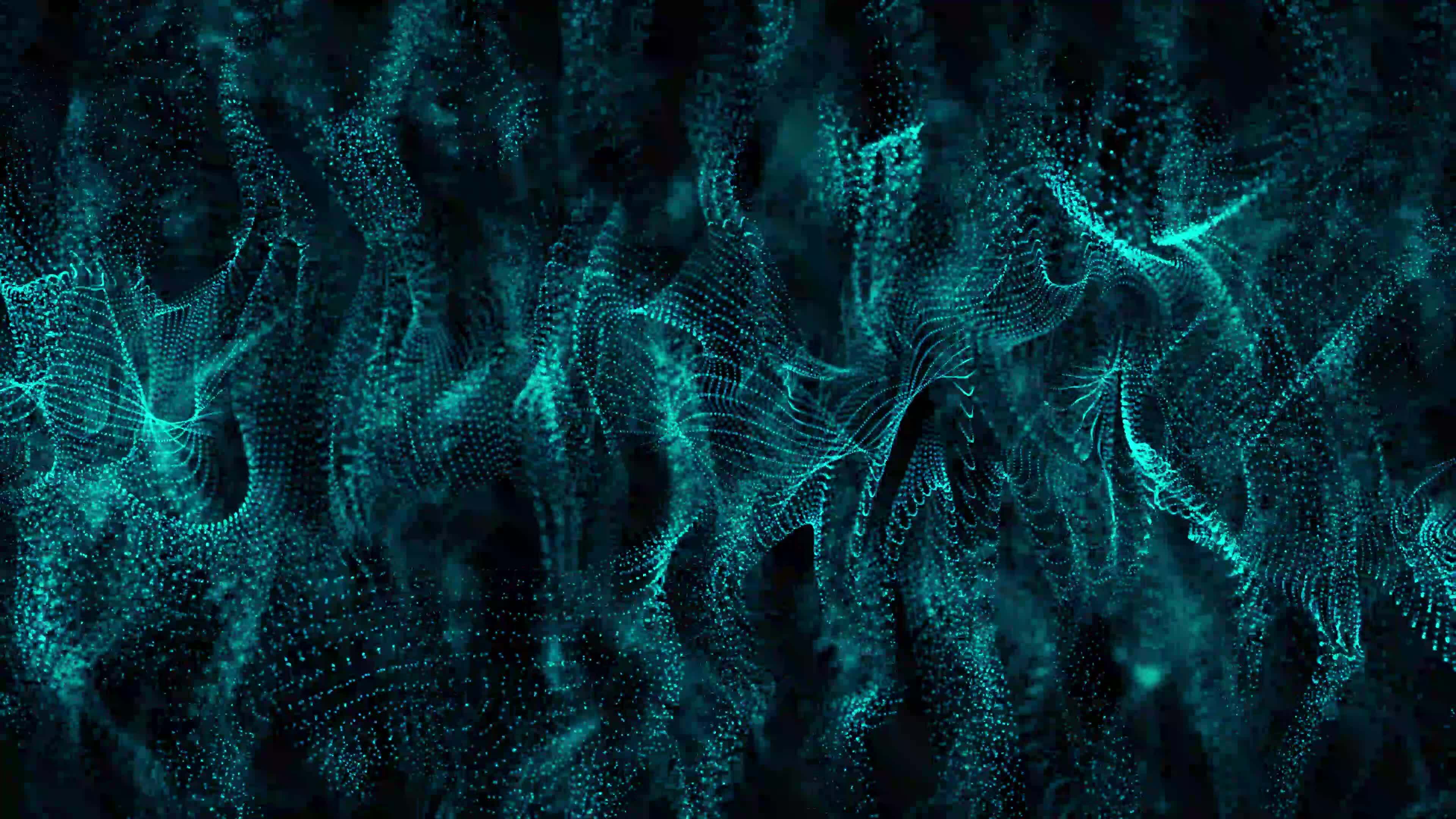 Abstract Dynamic Particle Wave Of Lines Futuristic Glowing Particle Lines Digital Background