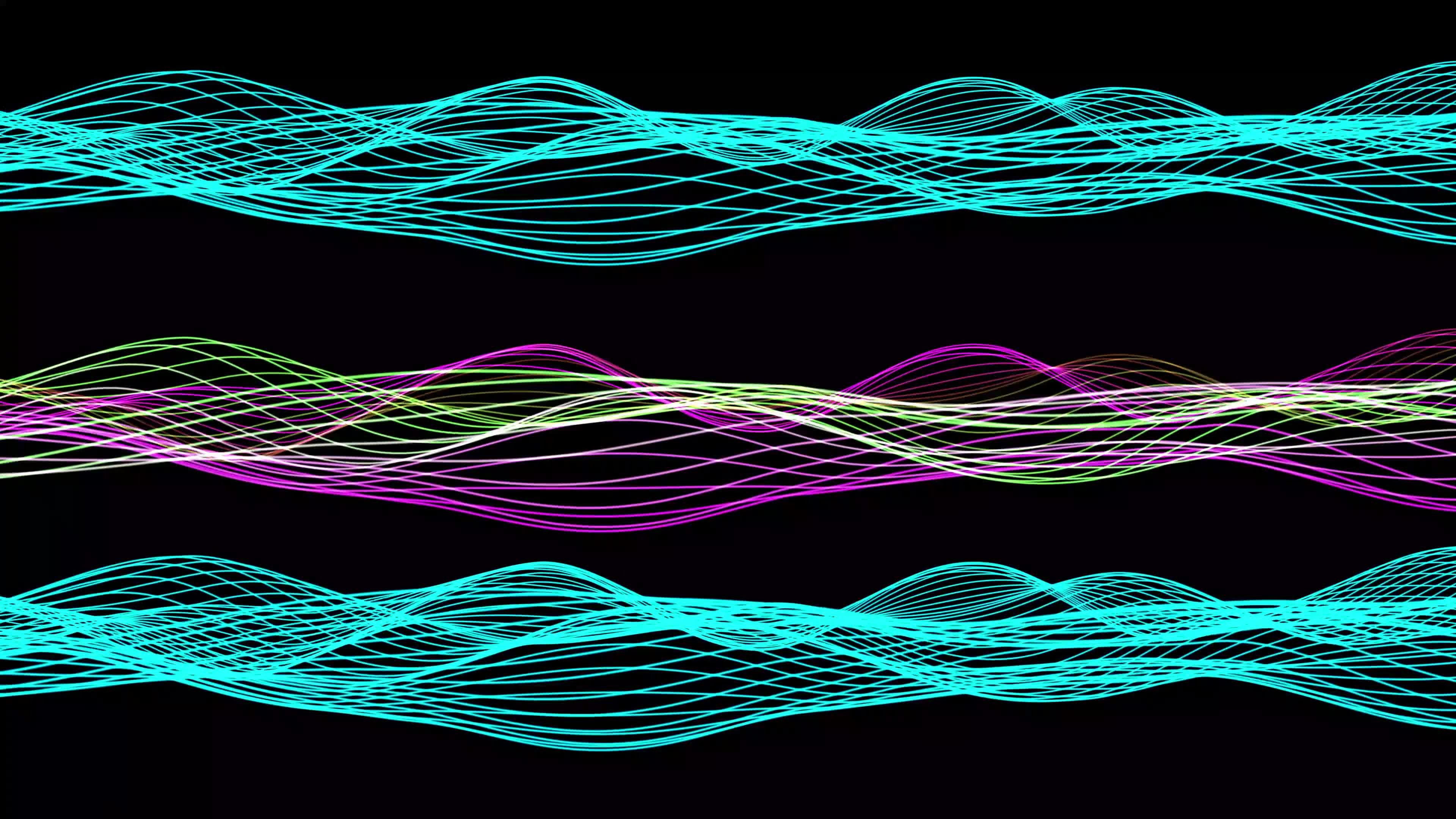 Abstract Dynamic Particle Wave Of Lines Futuristic Glowing Particle Lines Digital Background