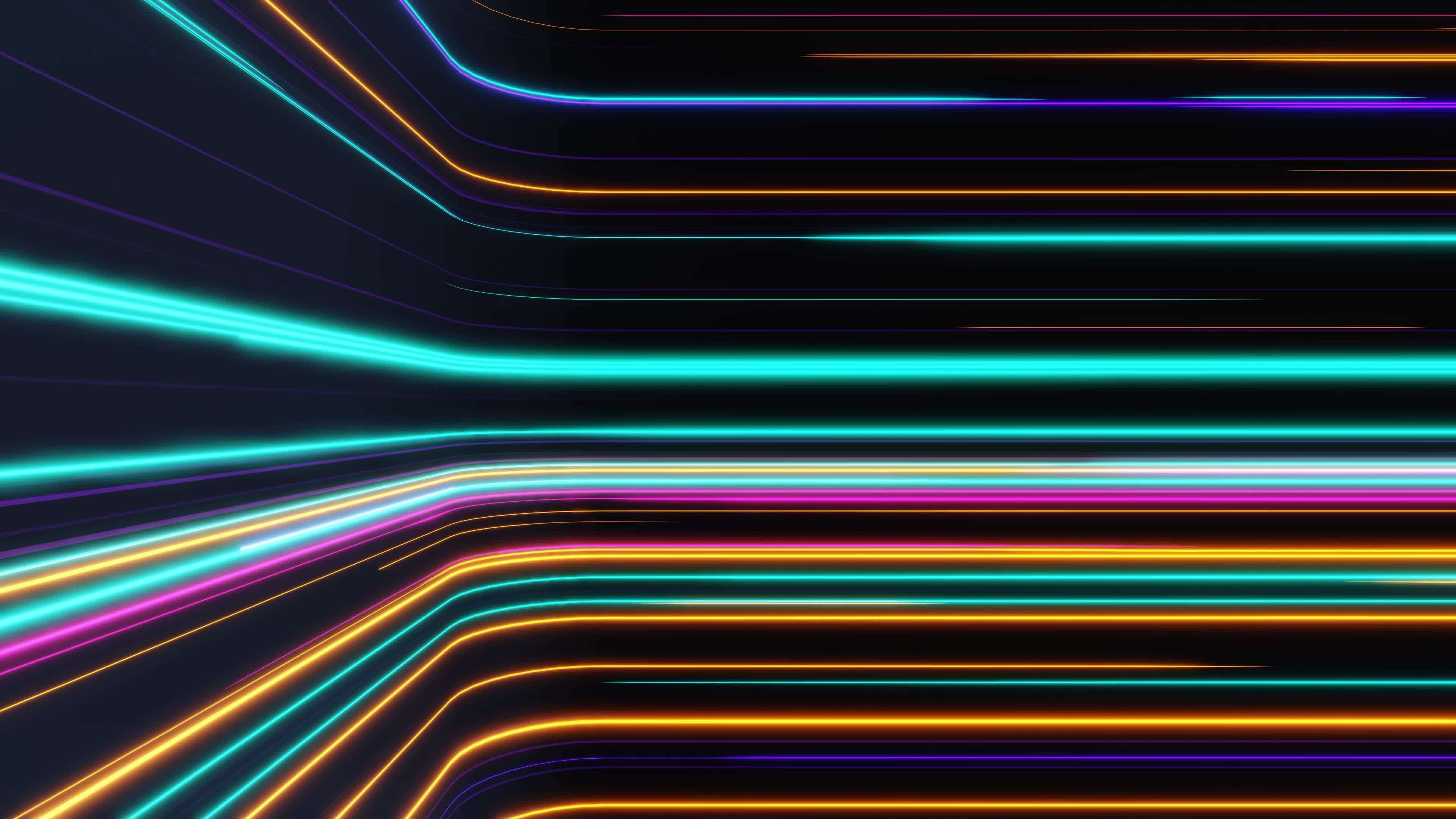 3D futuristic neon abstract background, Laser rays colorful lights ...
