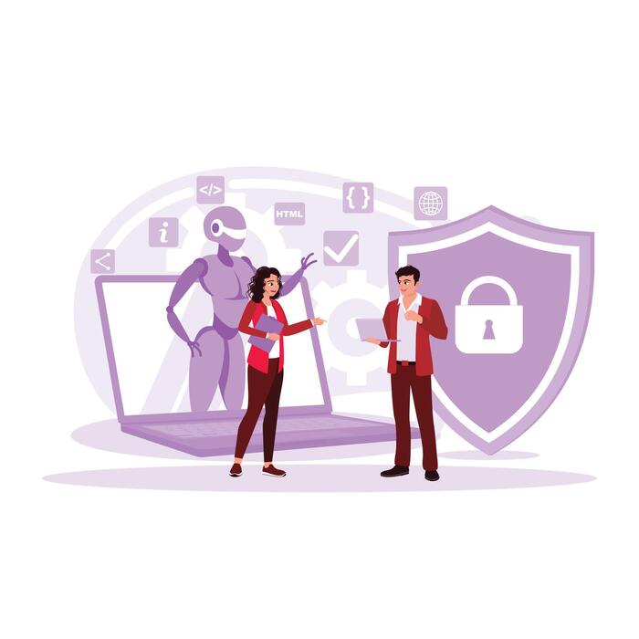 Cyber Security Team Vector Art, Icons, and Graphics for Free Download