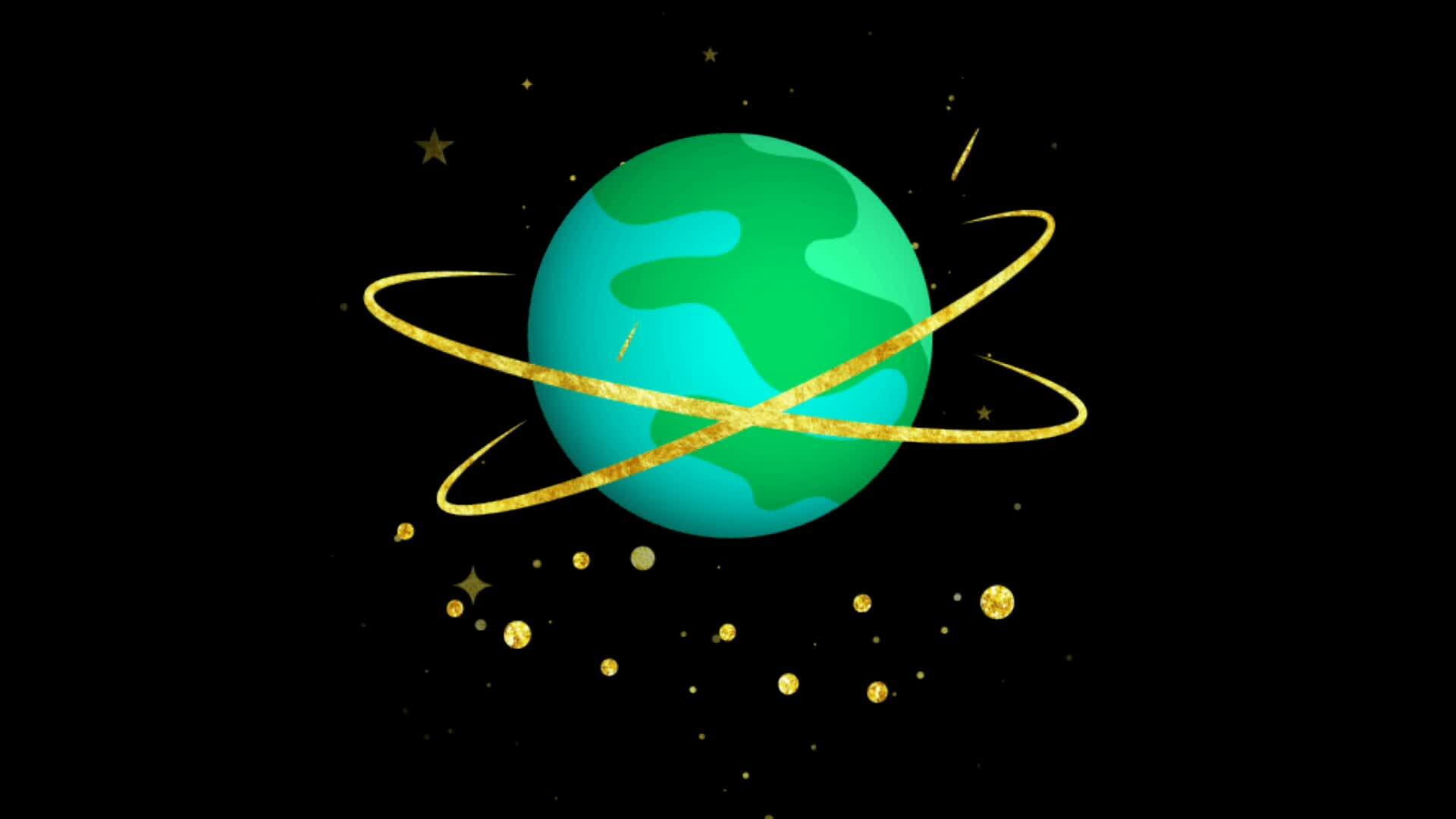 sticky planets animation 26732483 Stock Video at Vecteezy