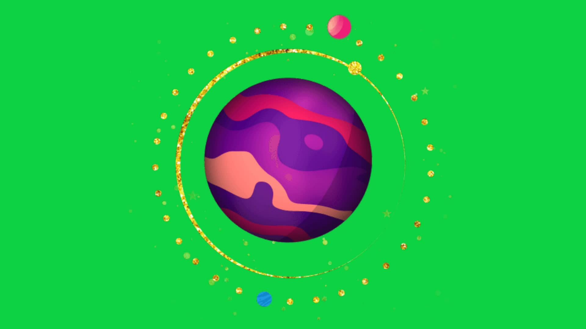 sticky planets animation 26735616 Stock Video at Vecteezy