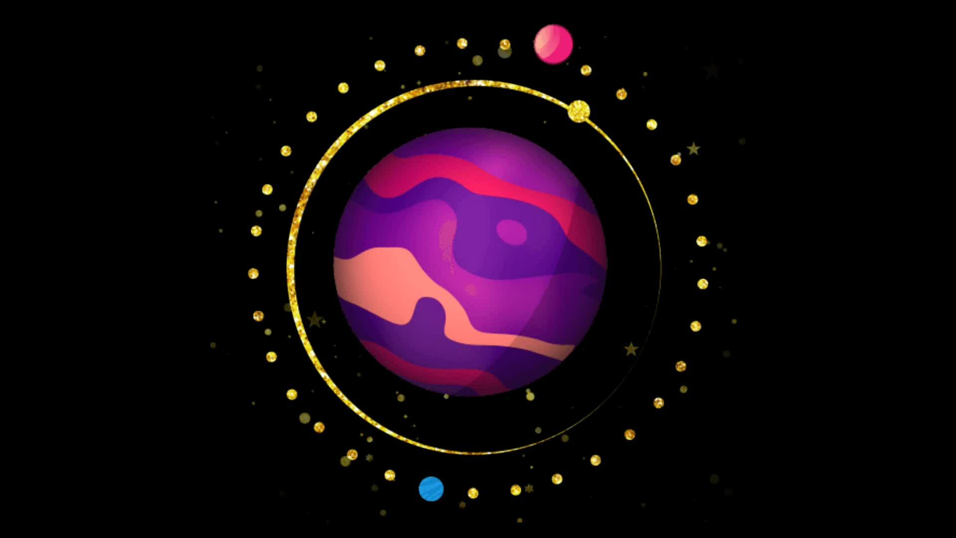 sticky planets animation 26735617 Stock Video at Vecteezy