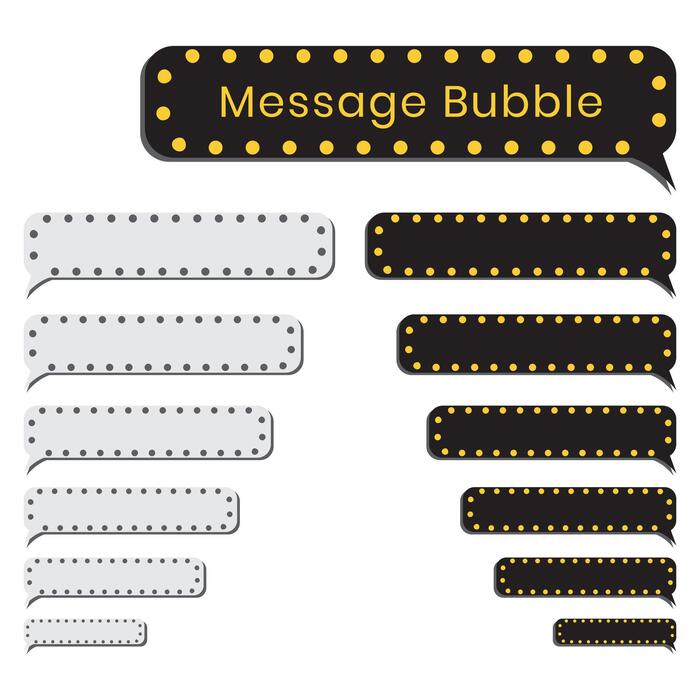 Message Bubbles Vector Art, Icons, and Graphics for Free Download