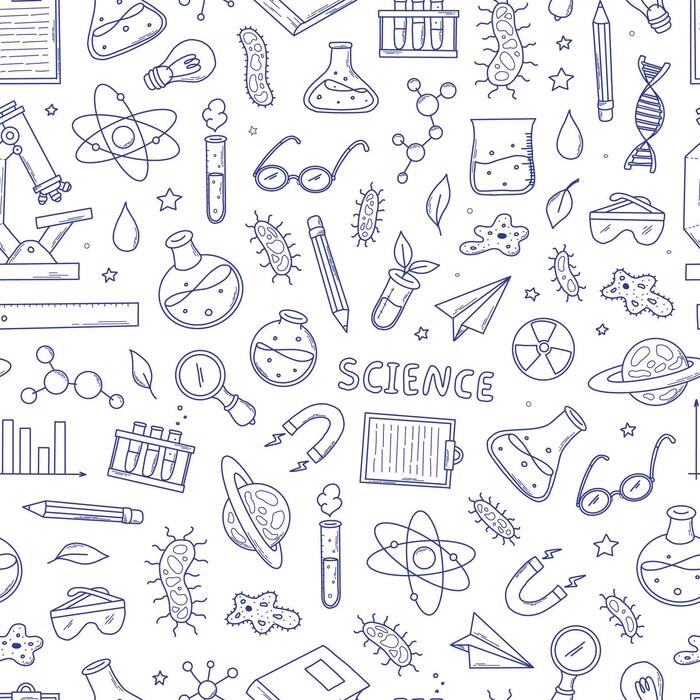 Science Seamless Pattern Vector Art, Icons, and Graphics for Free Download