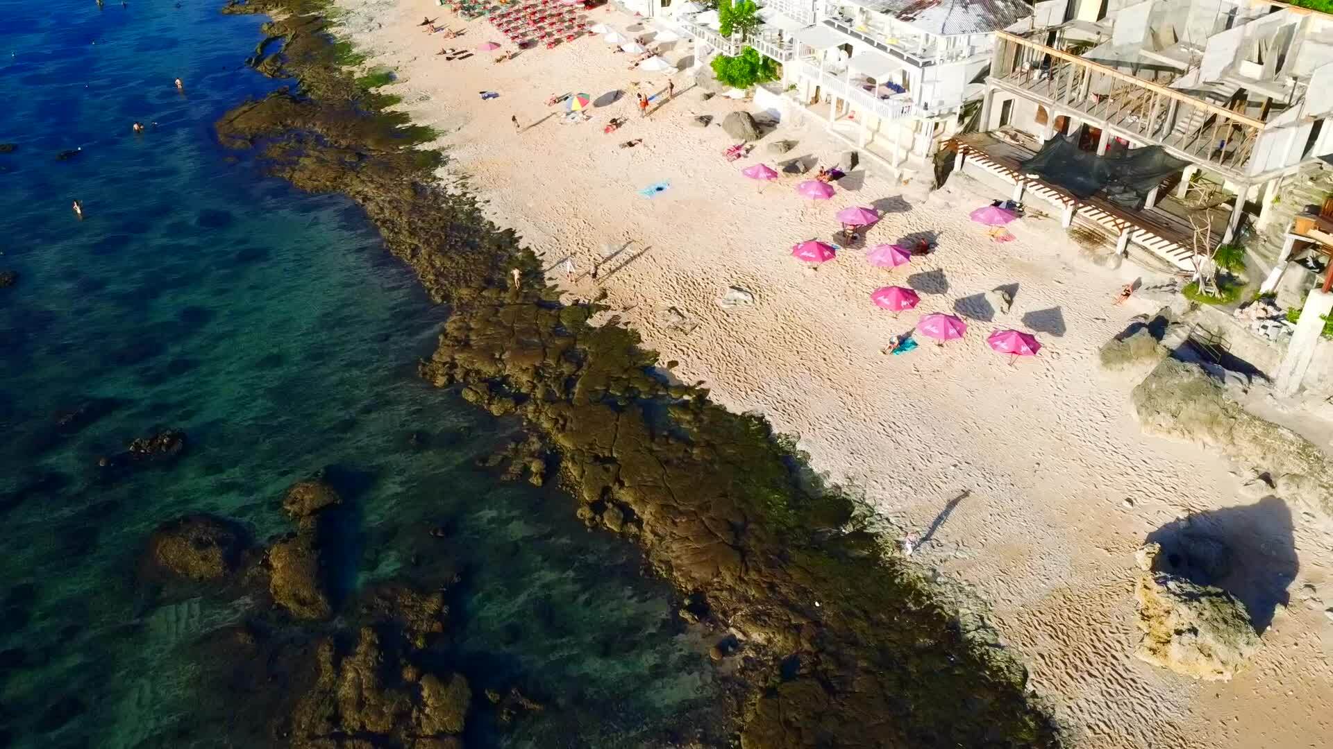 Beach From Drone Stock Video Footage for Free Download