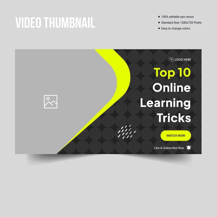 Youtube Thumbnail Vector Art, Icons, and Graphics for Free Download