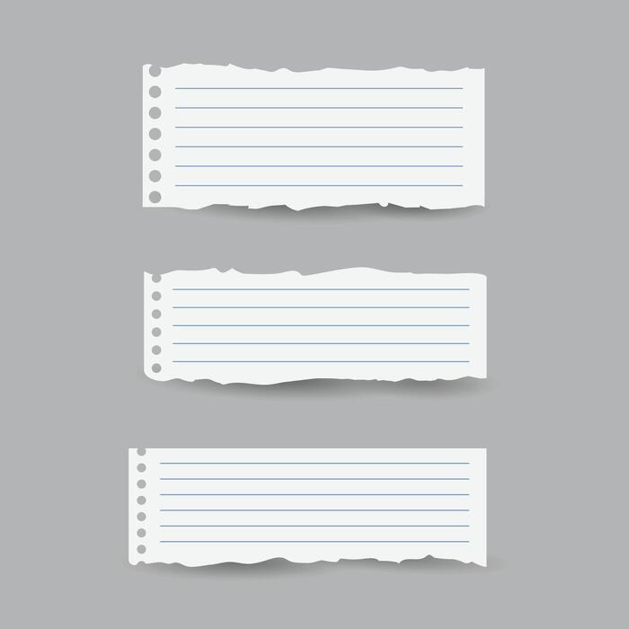 Ripped Lined Paper Vector Art, Icons, and Graphics for Free Download