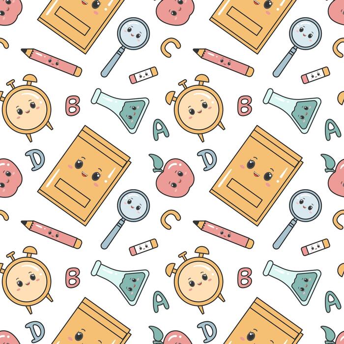 Cartoon Seamless Pattern Vector Art, Icons, and Graphics for Free Download