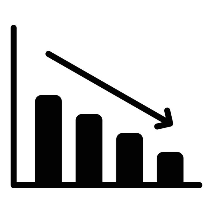 Decrease Chart Vector Art, Icons, and Graphics for Free Download