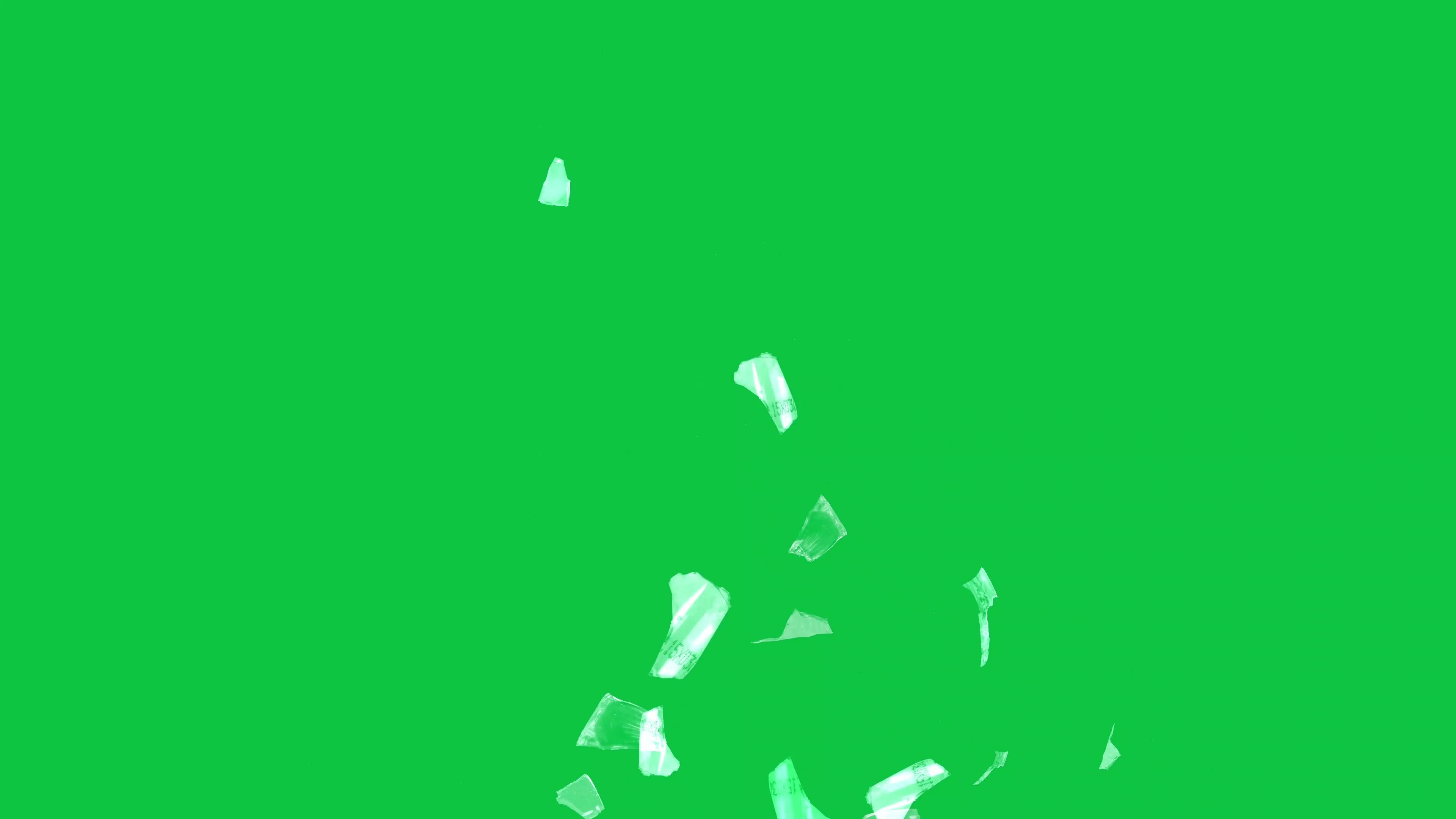 Glass break into pieces effect animation isolated on green screen ... Glass break into pieces effect animation isolated on green screen ...
