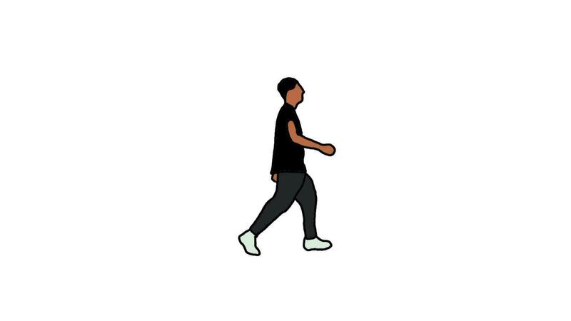 Doodle man walking animation on white background 26827228 Stock Video at Vecteezy
