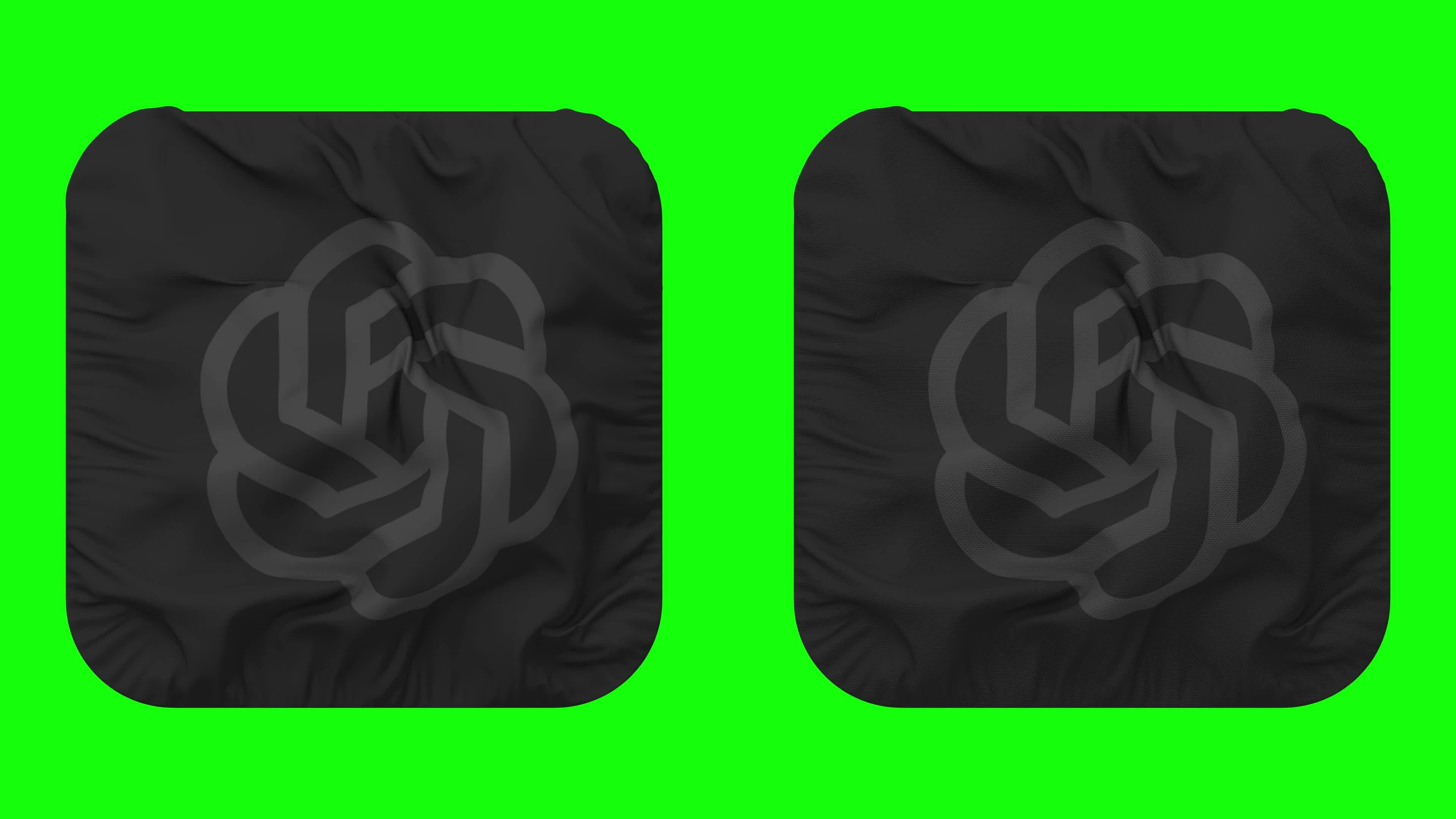 Chatgpt Openai Flag Icon In Squire Shape Isolated With Plain And Bump Texture 3d Rendering