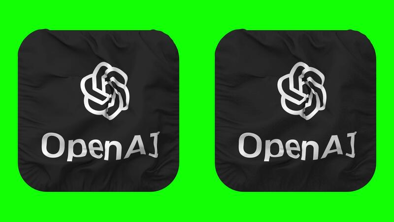 Chatgpt Openai Flag Icon In Squire Shape Isolated With Plain And Bump