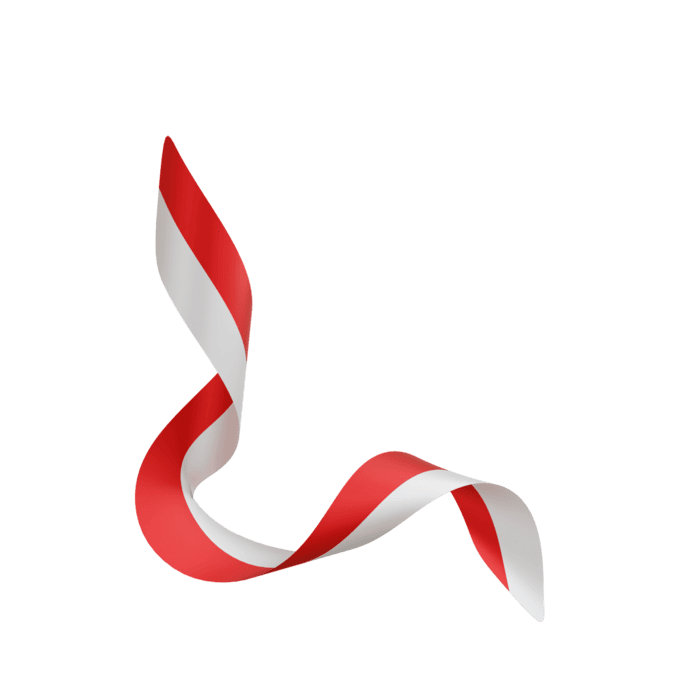 Indonesia Flag Ribbon PNGs for Free Download