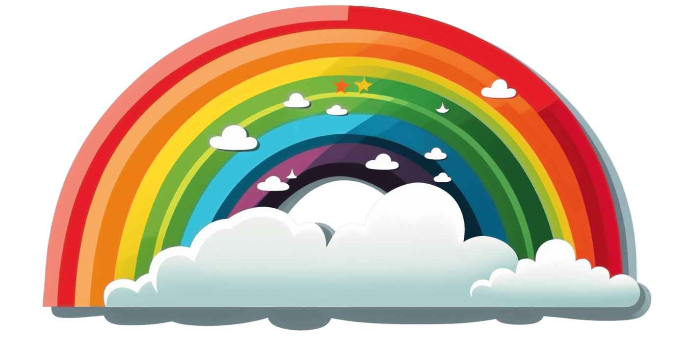 Rainbow Transparent Background PNGs for Free Download