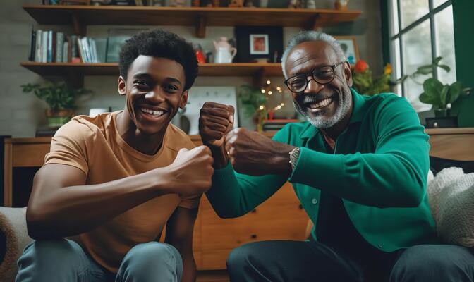 Father Son Fist Bump Stock Photos, Images and Backgrounds for Free Download