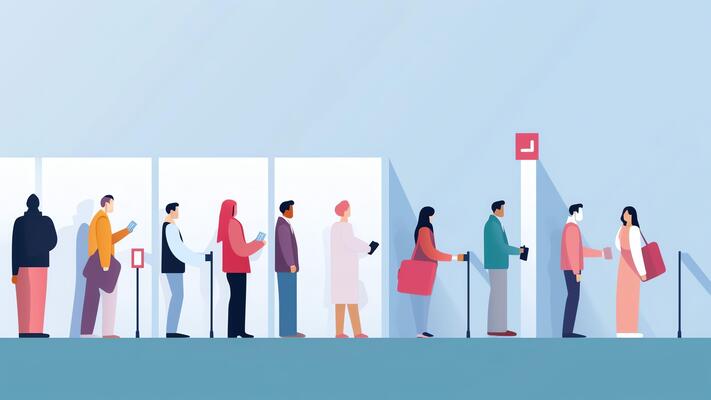 Queue Line Stock Photos, Images and Backgrounds for Free Download