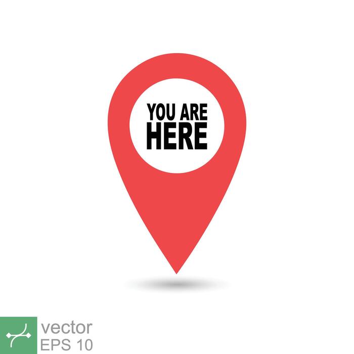 We Are Here Icon Vector Art, Icons, and Graphics for Free Download